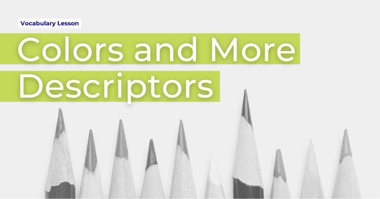 Colors & Describing People | Beginner Vocabulary - Lingo Best English ...