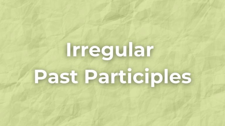 Irregular Past Participles - Lingo Best English Academy